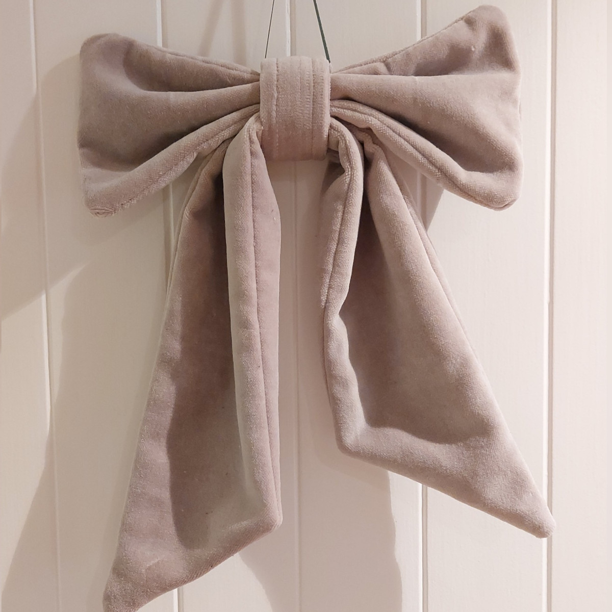 Grey Velvet Bow - Delaney Designs